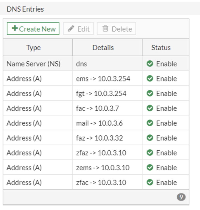 DNS configurations | FortiGate / FortiOS 7.2.2